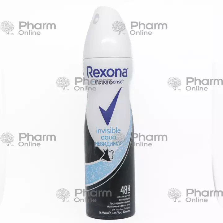 Antiperspirant Reksona Invisible aqua 150 ml (Sprey)