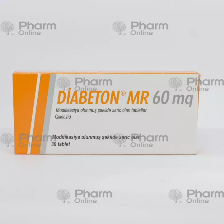 Diabeton MR 60 mg № 30 (Tabletlər) (Fransa) qiyməti | Pharmastore