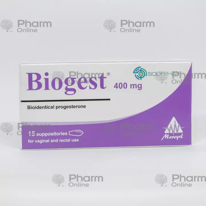 Biogest 400 mg № 15 (Vaginal suppositories) (Egypt)