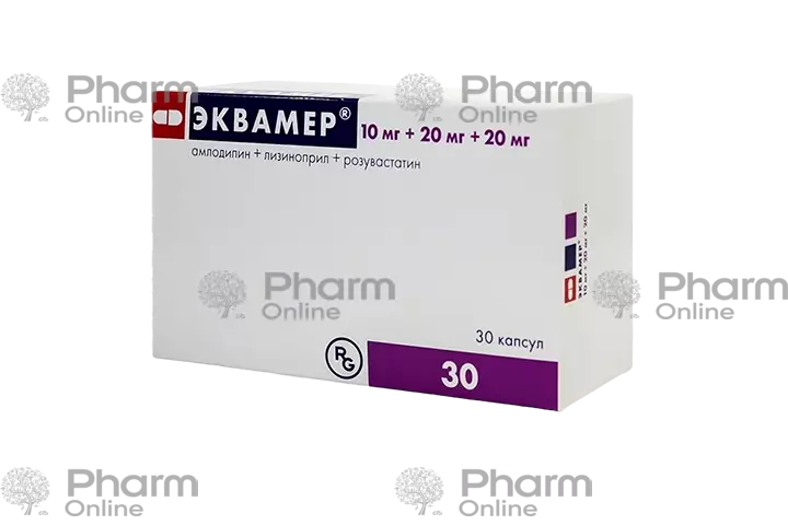 Ekvamer 10/20/ 20 mg № 30 (Kapsulalar) (Macarıstan) qiyməti | Pharmastore