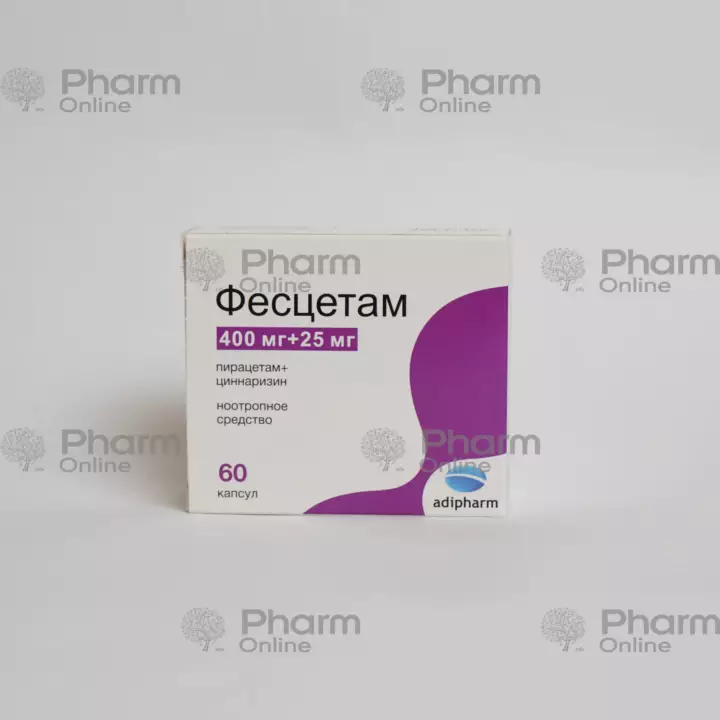 Fescetam 400/25 mg № 60 (Capsules)