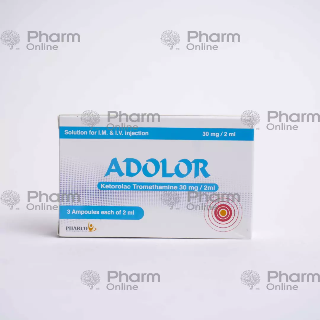 Adolor 30mg 2 ml № 3 (Ampulalar) (Pharco Pharmaceuticals) (Misir)