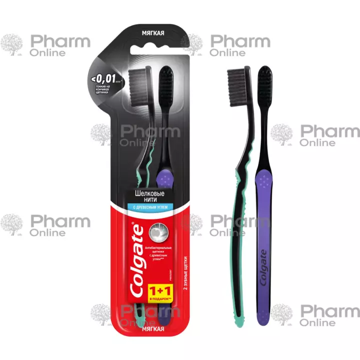 Toothbrush Colgate silk threads 1+1 (9204)