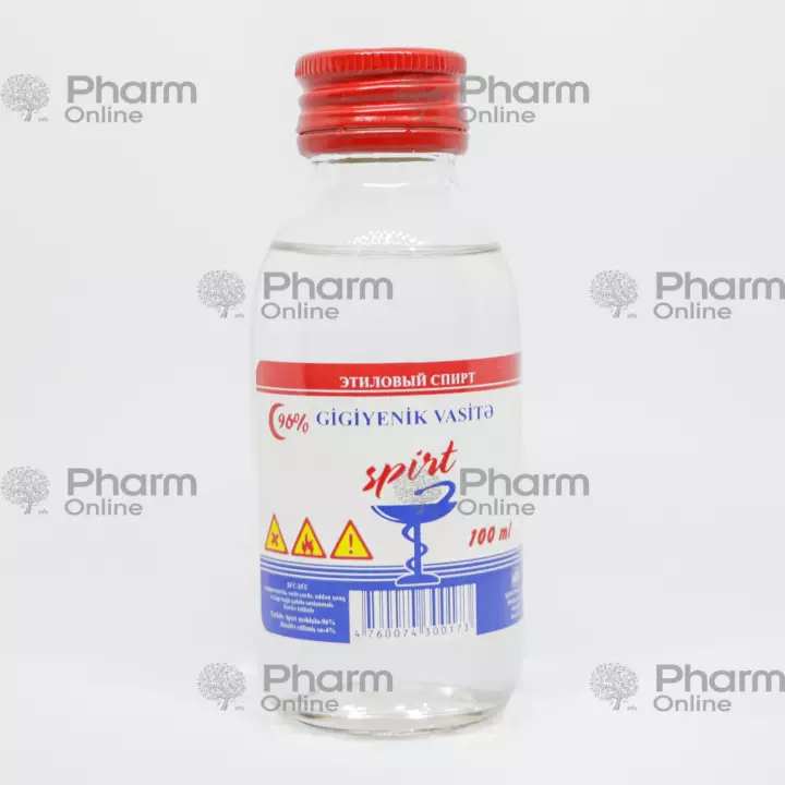 Tibbi spirt 96% (şüşə) Riolux (0018) 100 ml (Məhul) (Samir Hüseynov ...