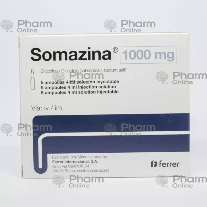 Somazina 1000 mg 4 ml № 5 (Ampulalar) (Ferrer International SA) (İspaniya)