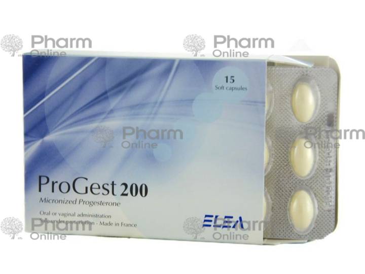 Progest 200 mq № 15 (Vaginal kapsulalar)