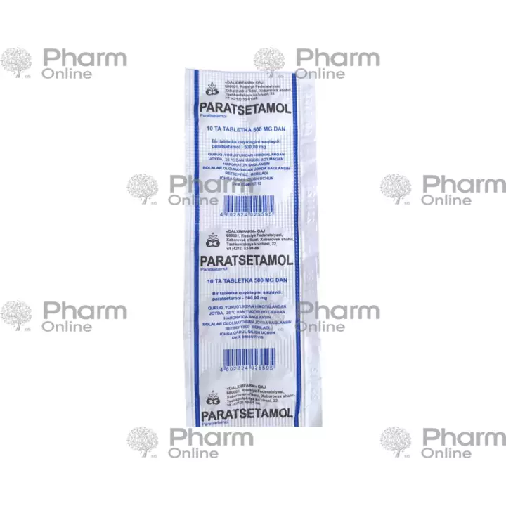 Parasetamol 0.5 g № 10 (Tabletlər) qiyməti | Pharmastore