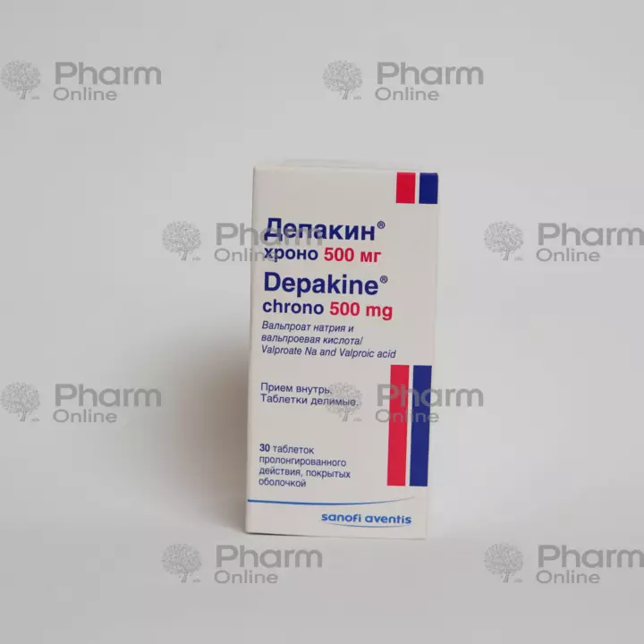 Depakin Xrono 500 mg № 30 (Həb) (Fransa)