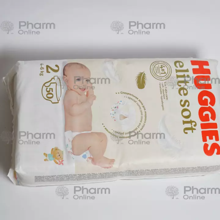 Uşaq bezi Huggies - 2 4-6 kq elit soft № 50