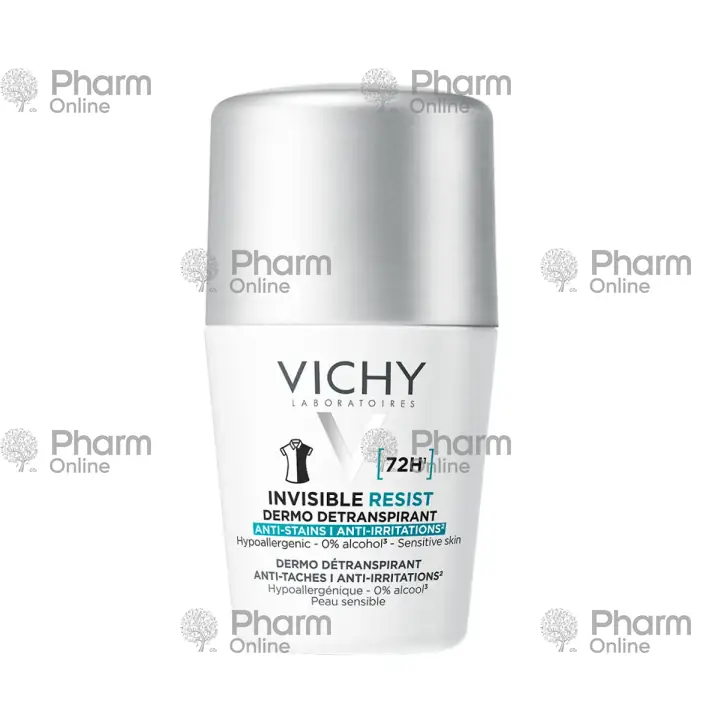 Vichy deo Invisible resist 72h roll-on 50 ml price | Pharmastore