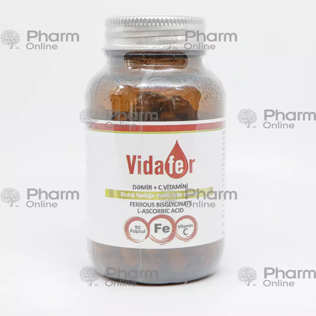 Vidafer № 90 (Kapsulalar) (Vefa İlac Sanayi ve Ticaret Ltd Şti) (Türkiyə)