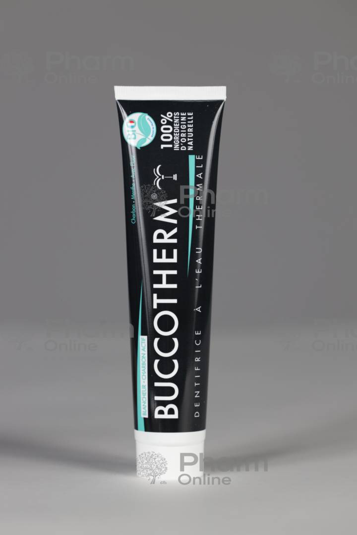 Toothpaste Buccotherm activated carbon 100% natural BIO 75 ml