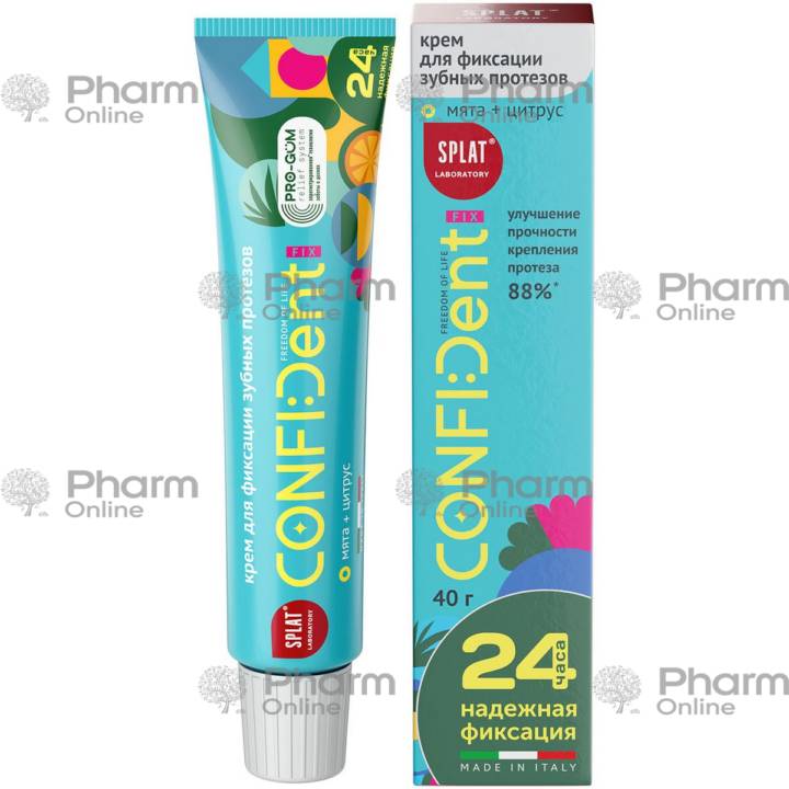 Splat krem protezlərin bərkidilməsi üçün nanə sitrusu (8987) 40 qr ...