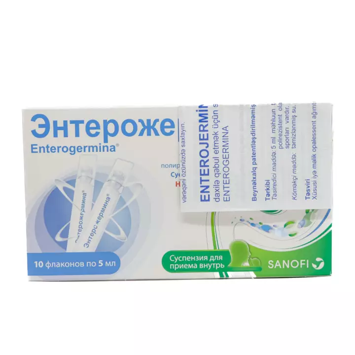 Enterojermina 5 ml № 10 (Ampulalar) (İtaliya)