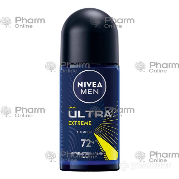 Nivea Ultra Extreme 72 saat antiperspirant rulon. d/m (9880) 50 ml
