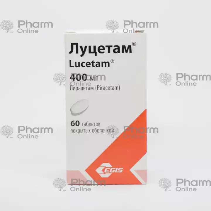 Луцетам 400 мг № 60 (Таблетки) цена | Pharmastore